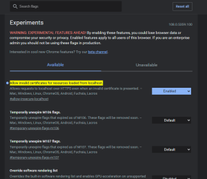 chromeでlocalhostにssl接続出来ない場合 | とあるエンジニアの備忘録